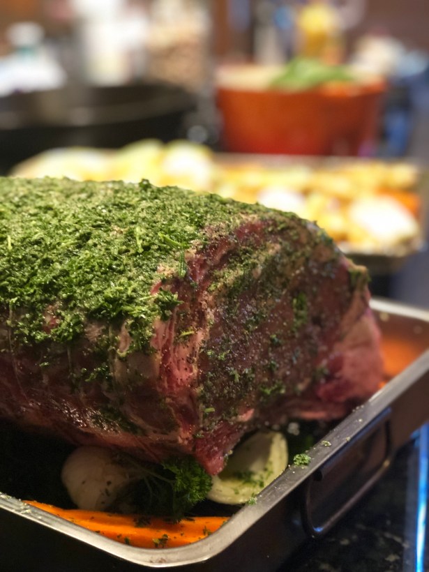 Traditional Herb Crusted Prime Rib with Red Wine Reduction! – Chef Gigi ...